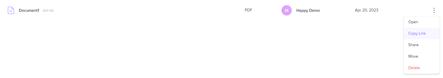 Document Management: Document Actions – HappyCo