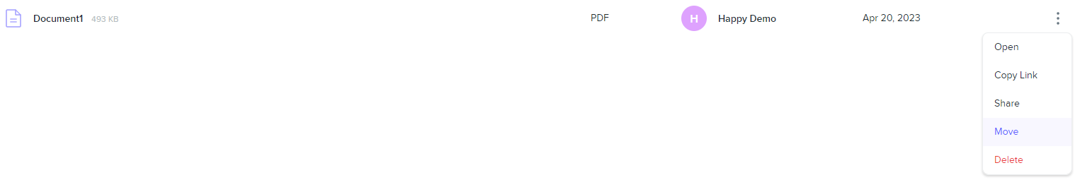 Document Management: Document Actions – HappyCo