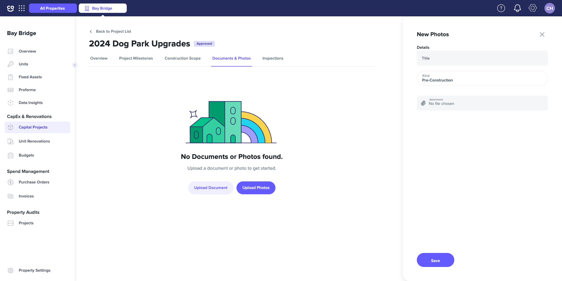How do I upload documents and/or photos to a project? – HappyCo