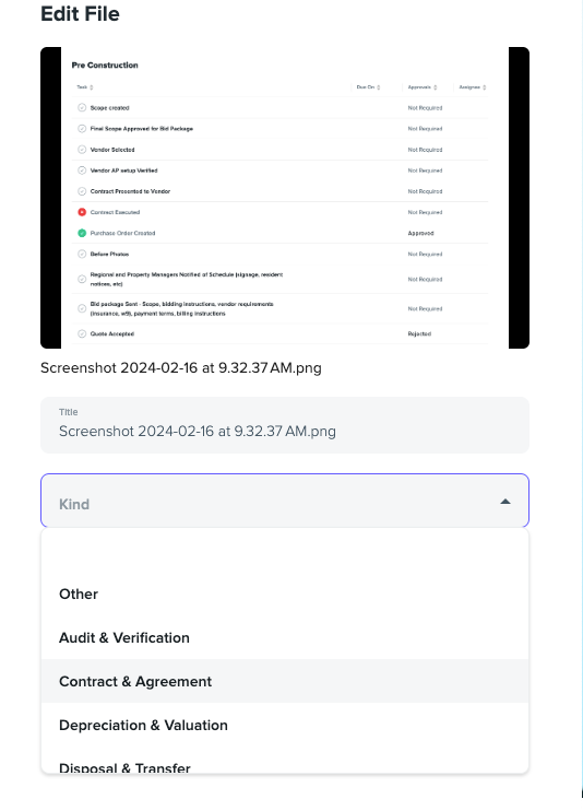 Fixed Assets: Overview and Maintenance, Work, Files, and Condition History – HappyCo